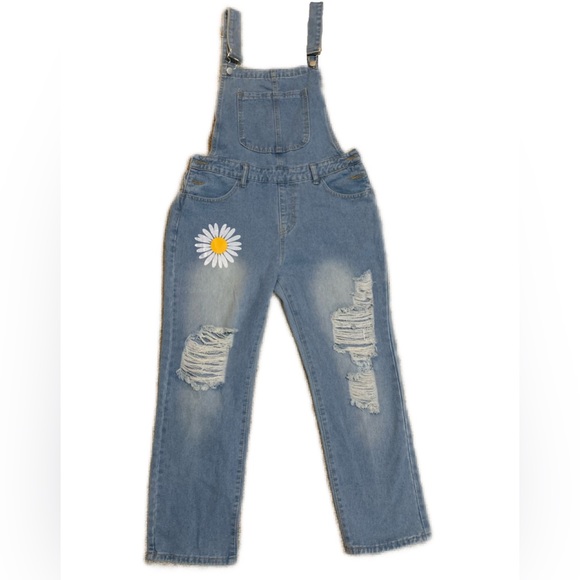 Caution To The Wind | Pants & Jumpsuits | Daisy Y2k Overall Denim ...